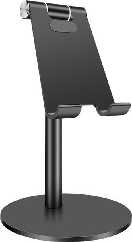 In hoogte verstelbare Telefoon & Tablet houder - Zwart | bol