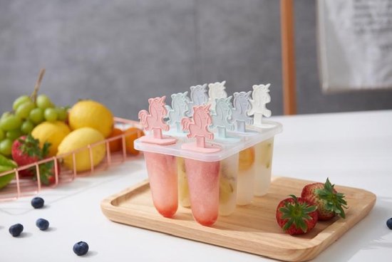 Itagala Unicorn Ijslollymaker | 8 delige Ijsjeshouder | waterijsjes ...