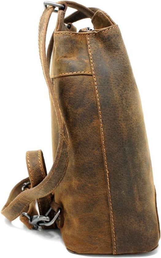 Hillburry rugzak - Leder - Anti Diefstal - schoudertas en rugzak ...