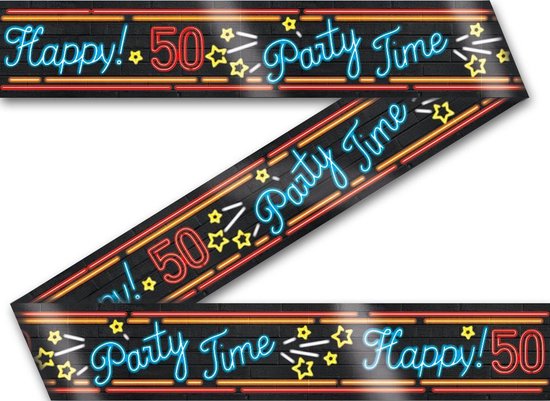 Afzet lint 50 jaar Neon | 12mtr | bol.com