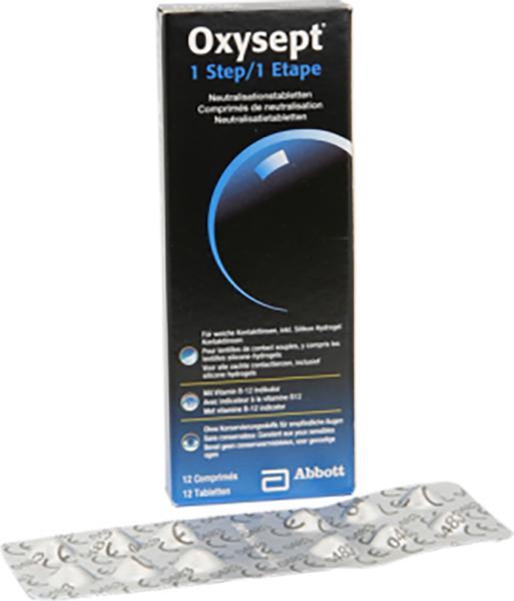 Oxysept 1 Step - 12 st - Neutralisatietabletten | bol.com