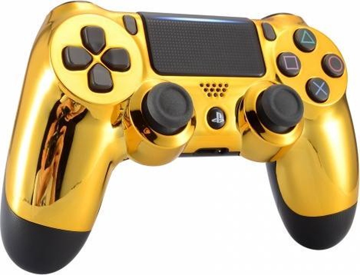 Manette personnalisée Sony Dualschock 4 V2 - PS4 - Chrome Goud | bol.com