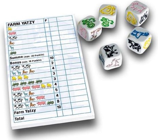 HUCH! FARM YATZY Board game Oorlog | bol.com