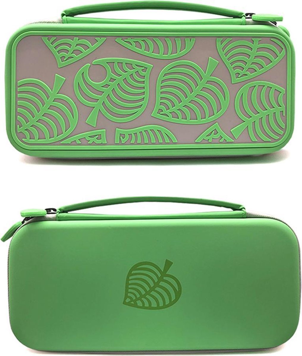 Animal Crossing Switch Case - Green Leaves - Nintendo Switch Case ...