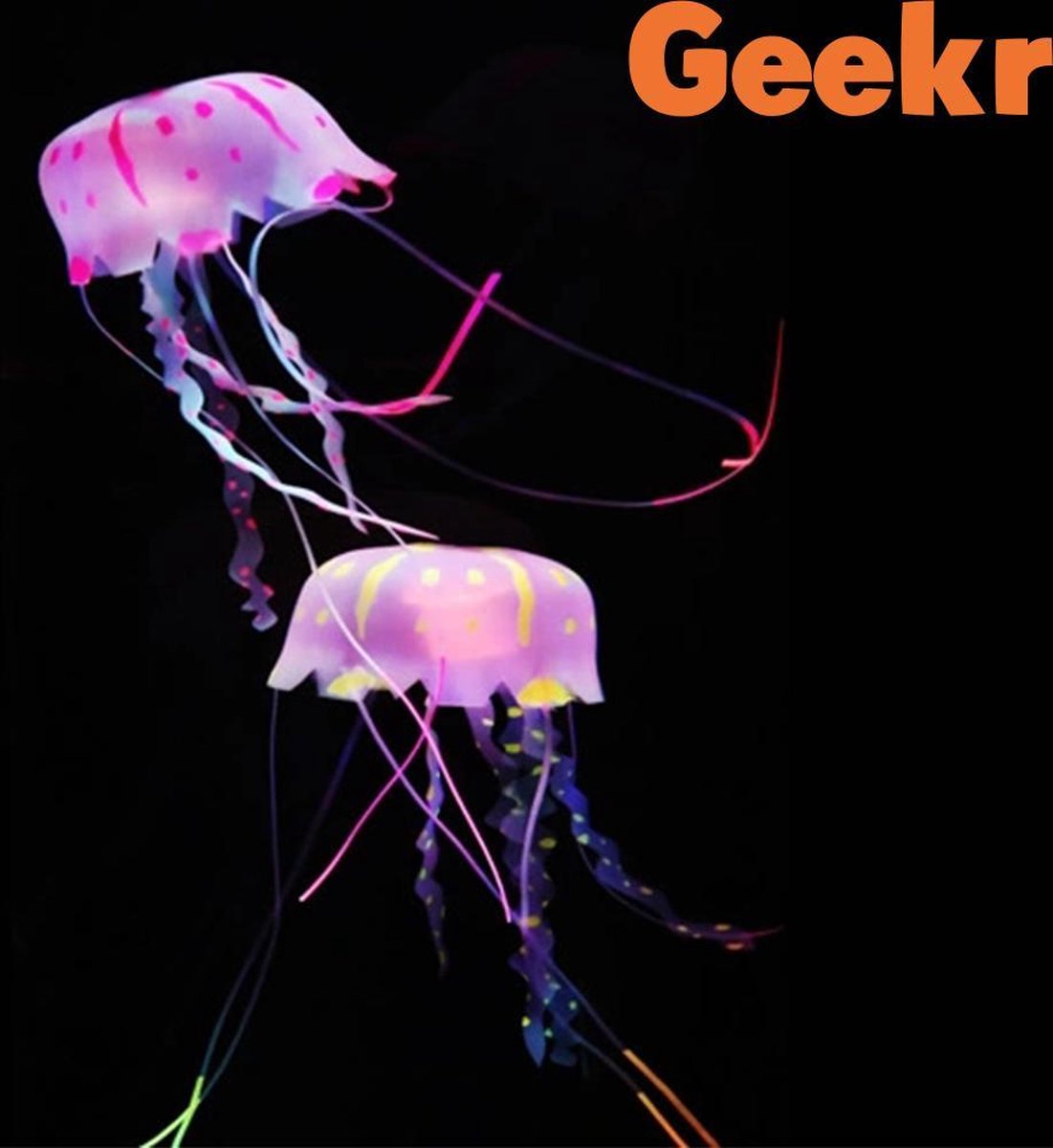 Geekr - Jellyfish Lavalamp – Nachtlamp – LED Lamp – Kwallen lamp – 5 ...