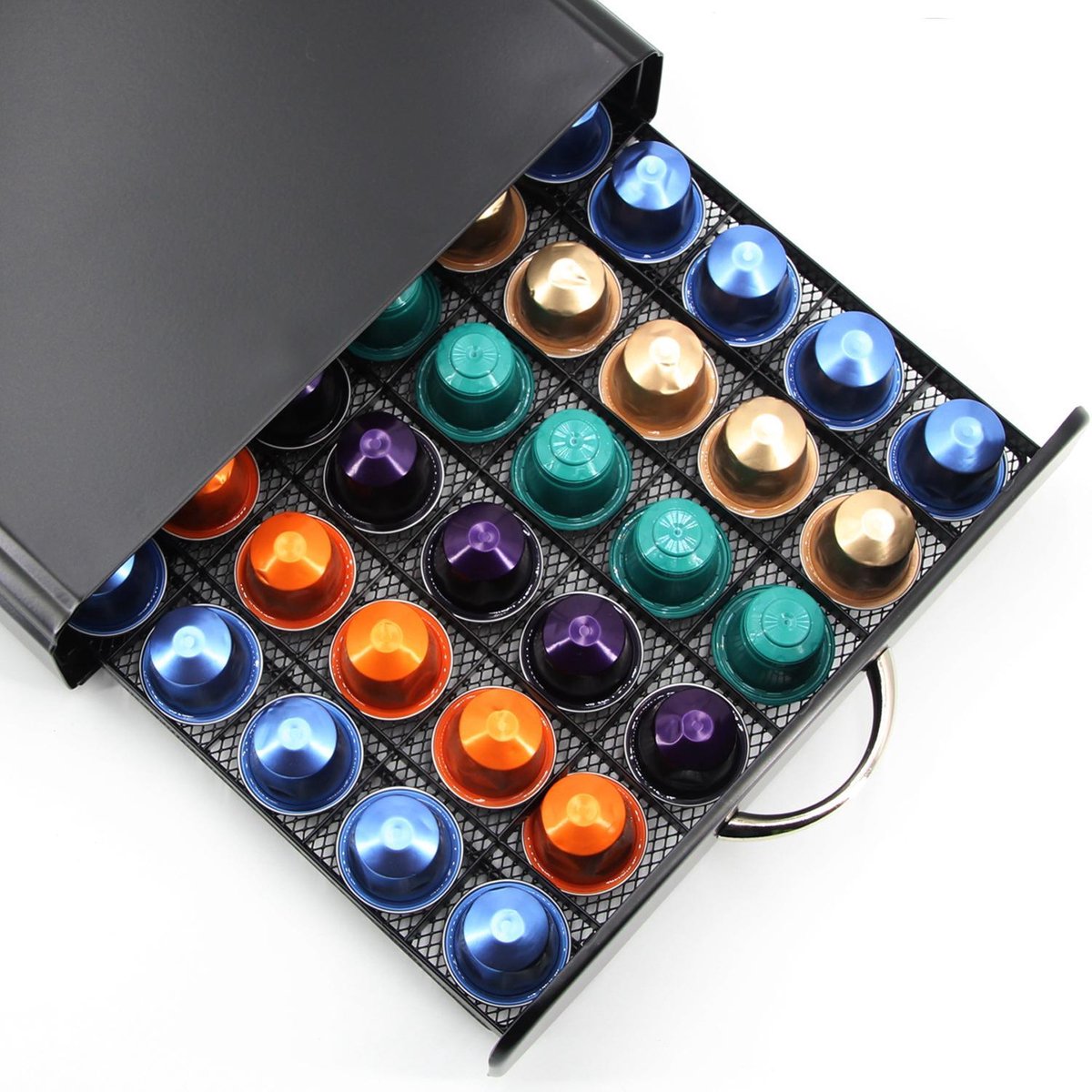 Luxe Capsule Houder met Lade - Espresso Koffie Pad en Cups Houder - 60 ...