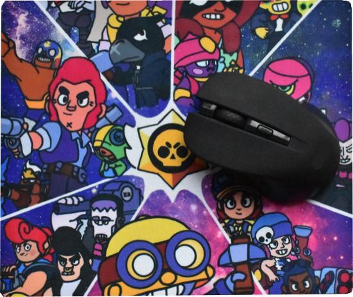 Brawl Stars muismat - cartoon stijl - 20 cm x 24 cm - mousepad | bol.com