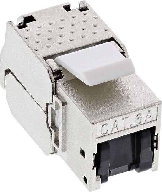 STP CAT6a Gigabit Keystone module RJ45 - LSA - met afsluitcover ...