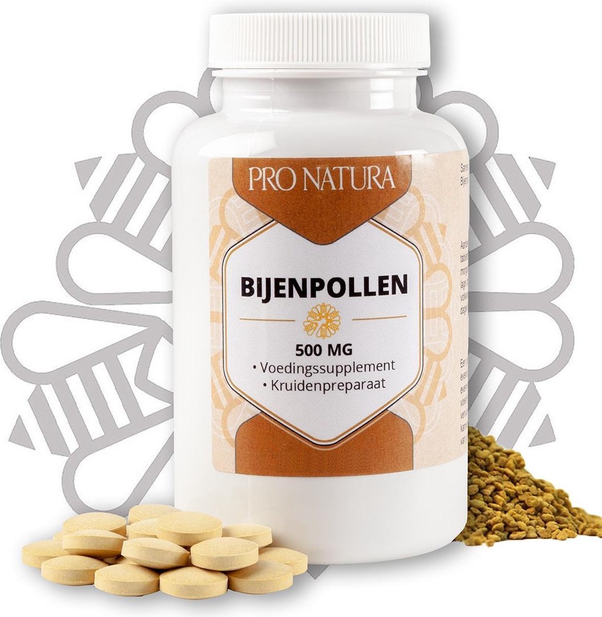 Pro Natura Bijenpollen - 100 tabletten van 500 mg - Afweersysteem ...