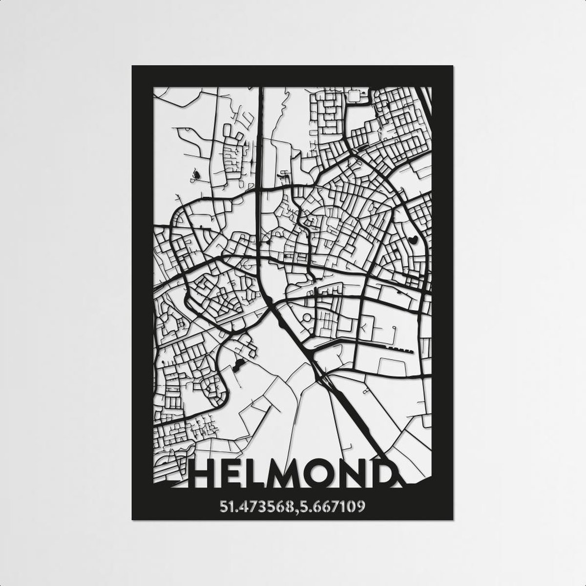 HELMOND MAP - Cityweb - Villes - Décoration murale - Décoration murale ...