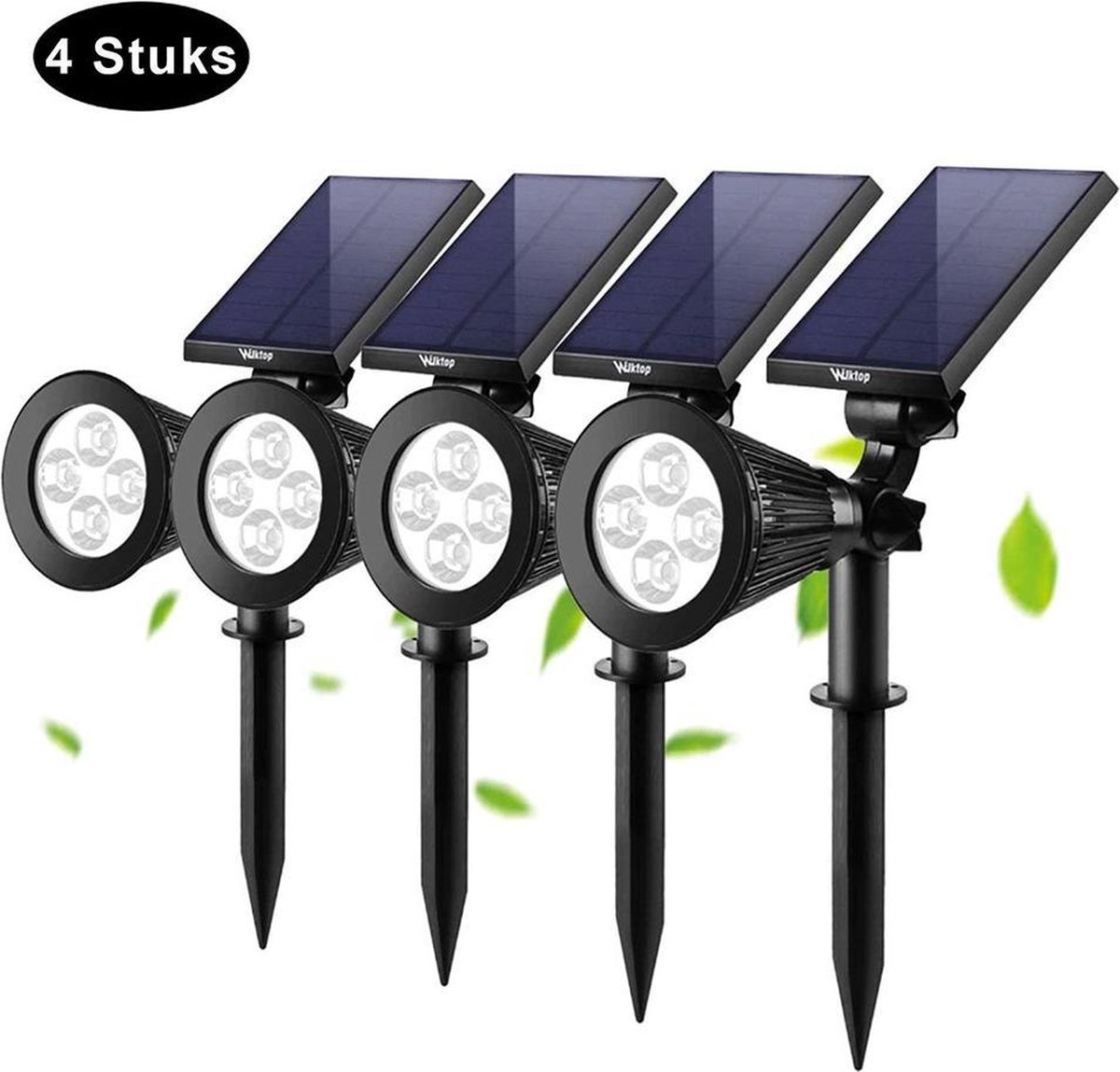 Tuinverlichting op Zonne-Energie Tuinspots met Verstelbaar Zonne-Paneel ...