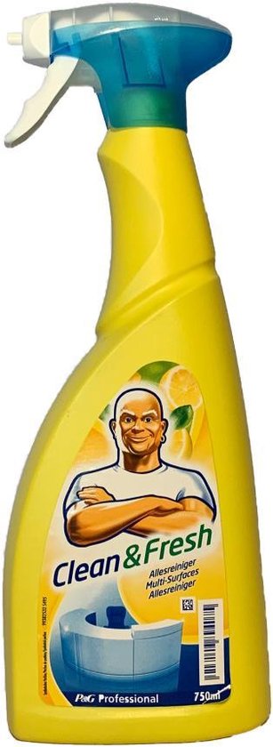 Mr Proper Clean & Fresh Spray Allesreiniger 750 ml ( Set van 4 stuks ...