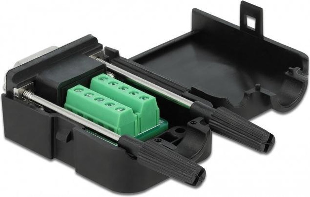 Seriële RS232 connector 9-pins SUB-D (v) met schroeven - 10-pins ...