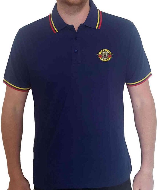 Guns N' Roses Polo shirt -M- Classic Logo Blauw | bol.com