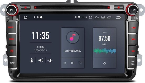 Volkswagen Rns 510 8 inch Carplay Android auto navigatie met bluetooth ...