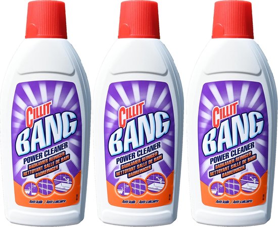 3 x Cillit Bang Power Cleaner badkamer - anti kalk 450 ml | bol.com
