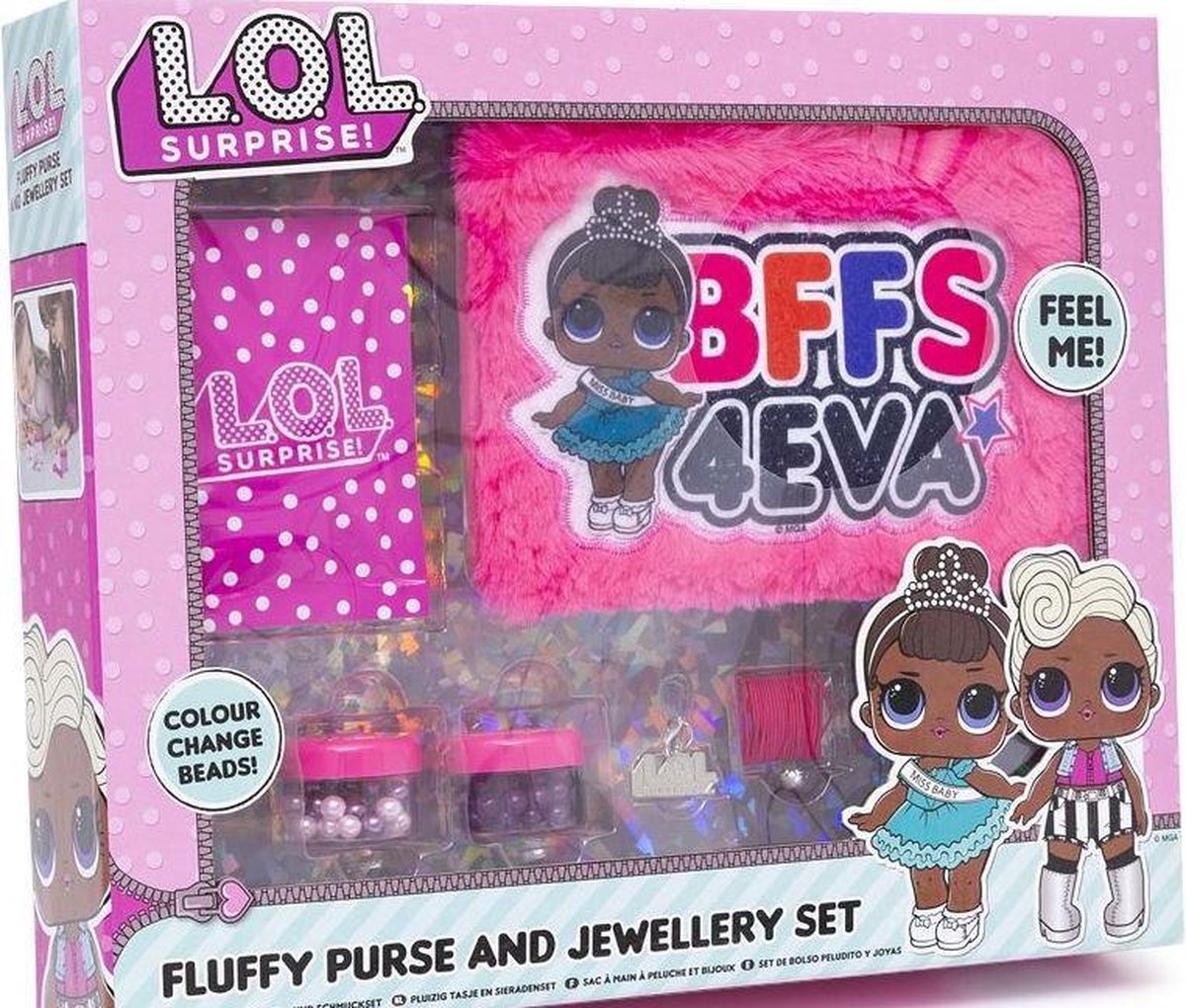 LOL Surprise plush purse and jewellery set | bol.com