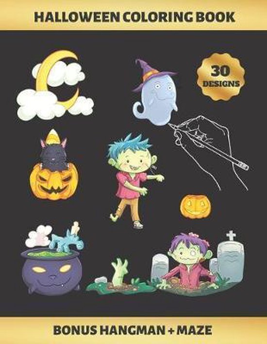 Halloween Coloring Book, Inspired Colors | 9781693911125 | Boeken | bol
