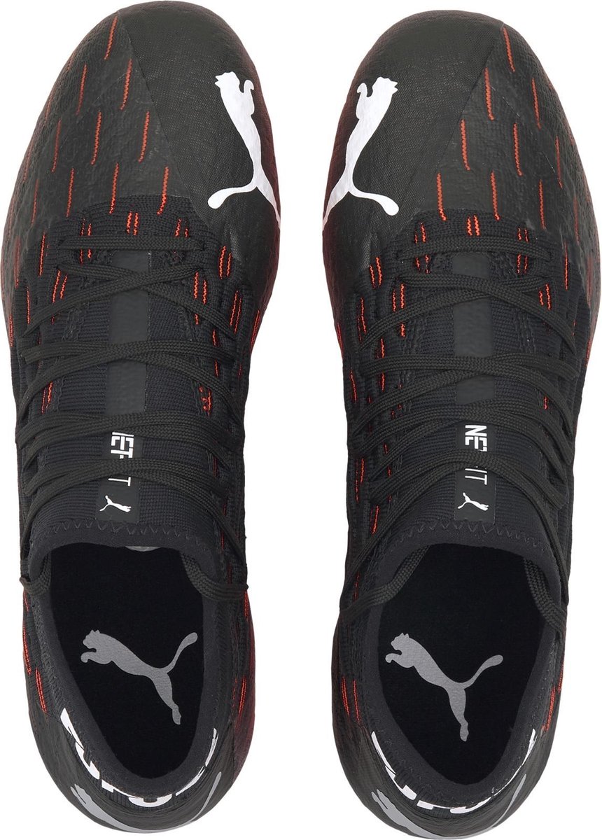 PUMA - FUTURE 6.2 NETFIT FG/AG - Puma Black-Puma White-Shocking Orange ...