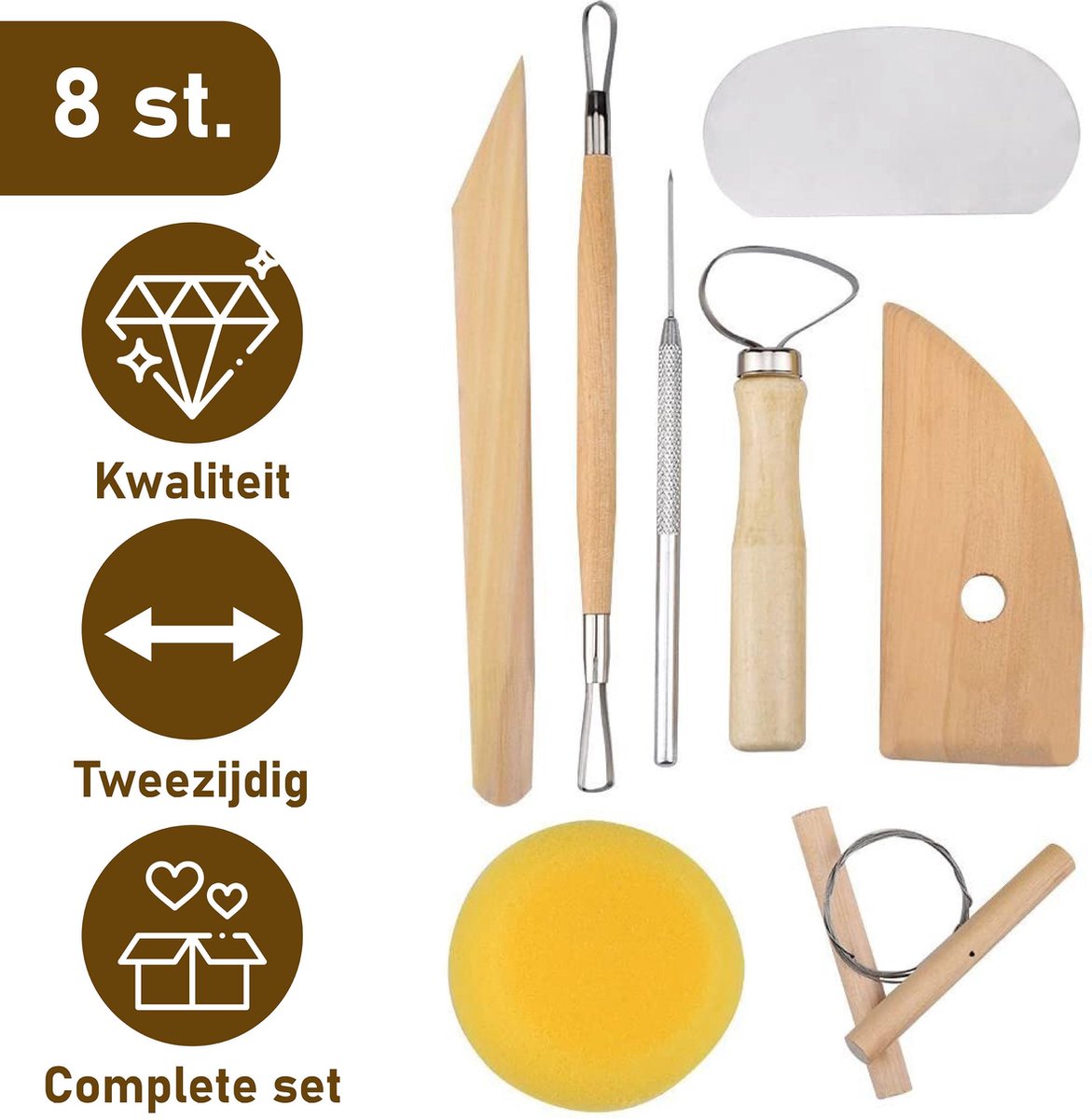 Klei Gereedschap Pottenbakken Boetseren Boetseer Set - Beeldhouwen voor ...