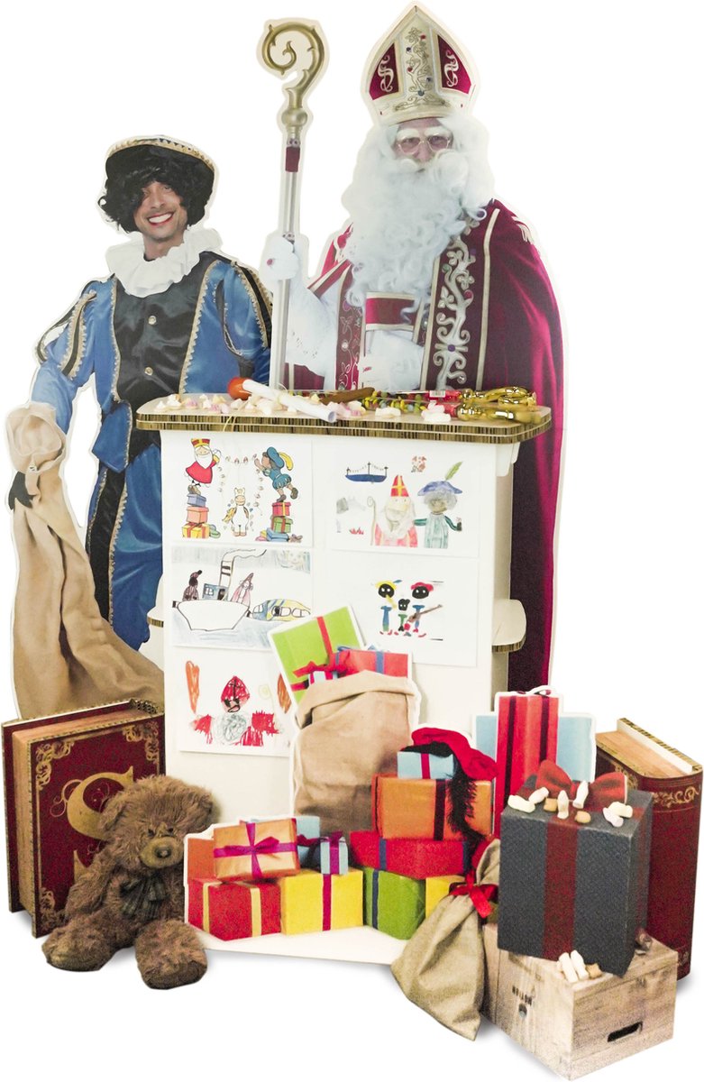 3Motion-Piet- Decoratie- Levensechte Roetpiet in karton- Versiering ...
