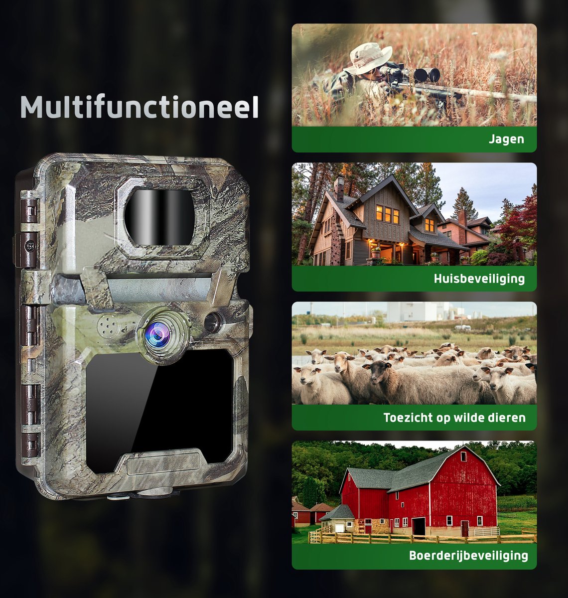Caméra animalière avec vision nocturne - Caméra de surveillance ...