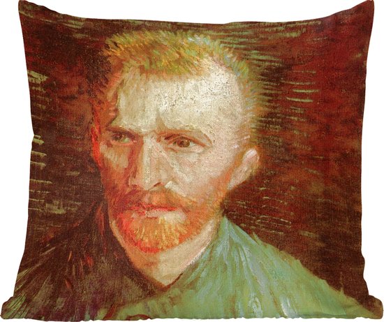 Sierkussen - Zelfportret Vincent Van Gogh - Multicolor - 45 Cm X 45 Cm | bol.com