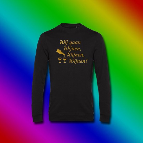 Sweater met opdruk “Wij gaan wijnen, wijnen, wijnen”| Welbekend uit chateau Meiland|... | bol