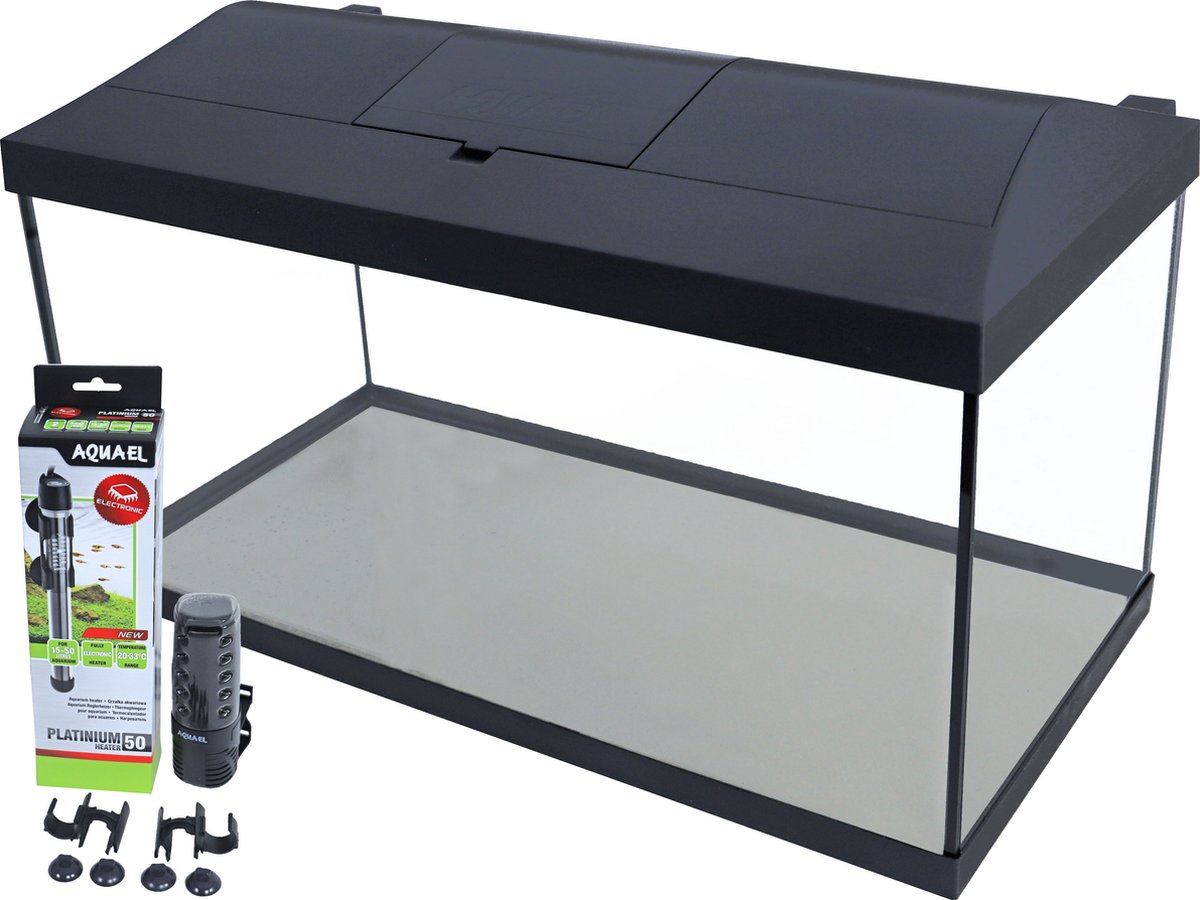 AquaEl Leddy - Complete Aquarium Set - Kleur: Zwart - Afmeting ...