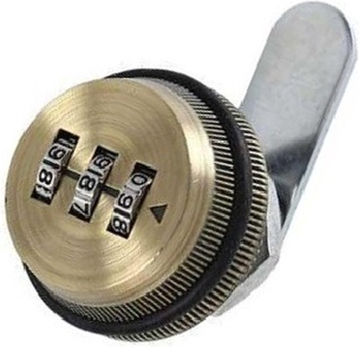 Brievenbus kantelslot - Met cijfercode - 30mm cijferslot - Messingkleur ...