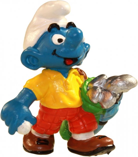 Golfer - De smurfen - speelfiguur van golf smurf (5 cm) - Schleich. | bol