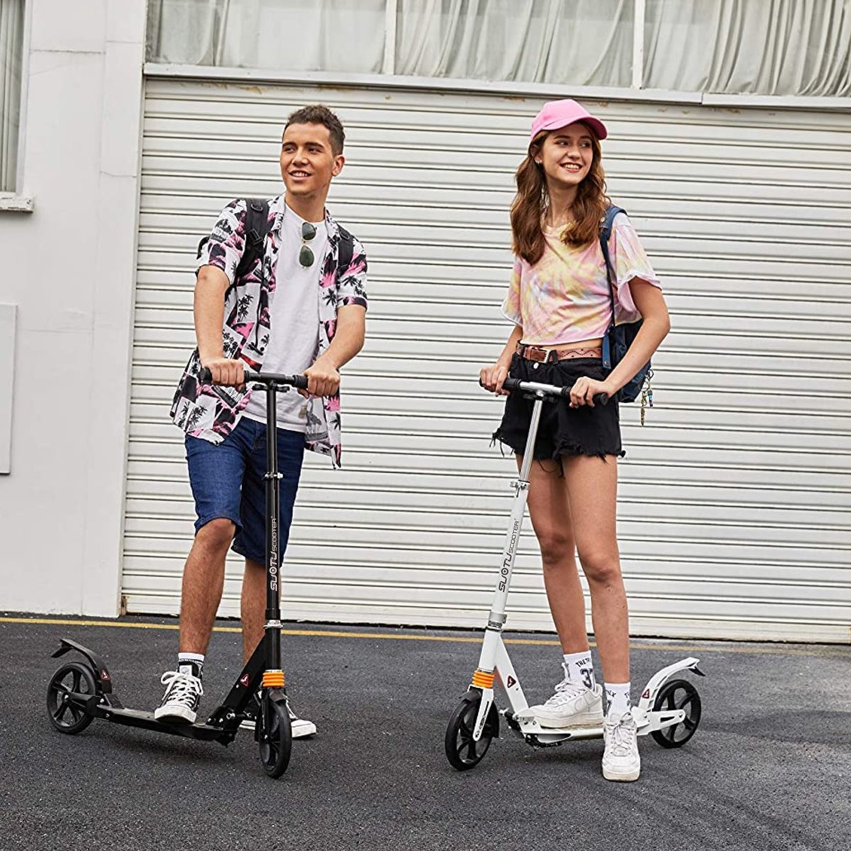 Suotu R9 step - Kinderstep Aluminium - autoped - dubbele schrokdemper ...