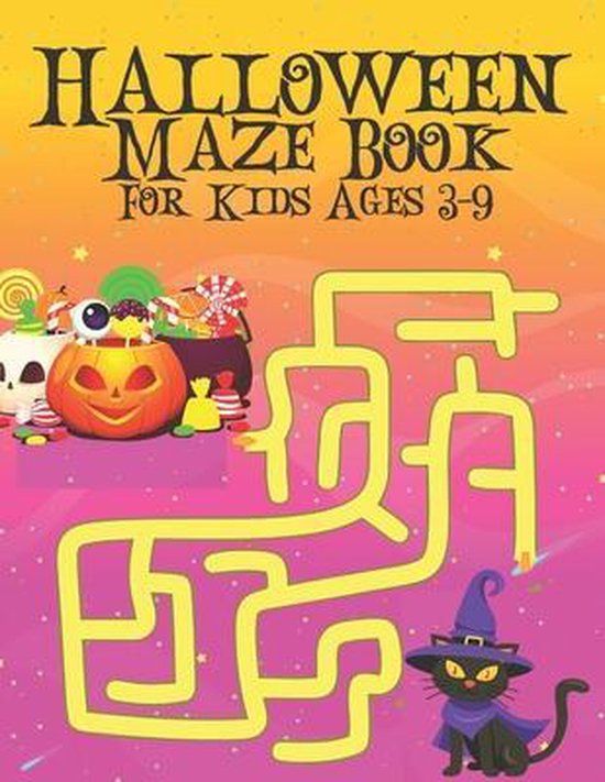 Halloween Maze Book For Kids Ages 3-9, Nasheem Yeash | 9798484675241 ...