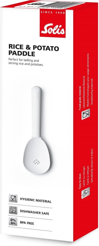 Solis Rice & Potato Paddle - Rijst- en Aardappel opscheplepel - Wit | bol