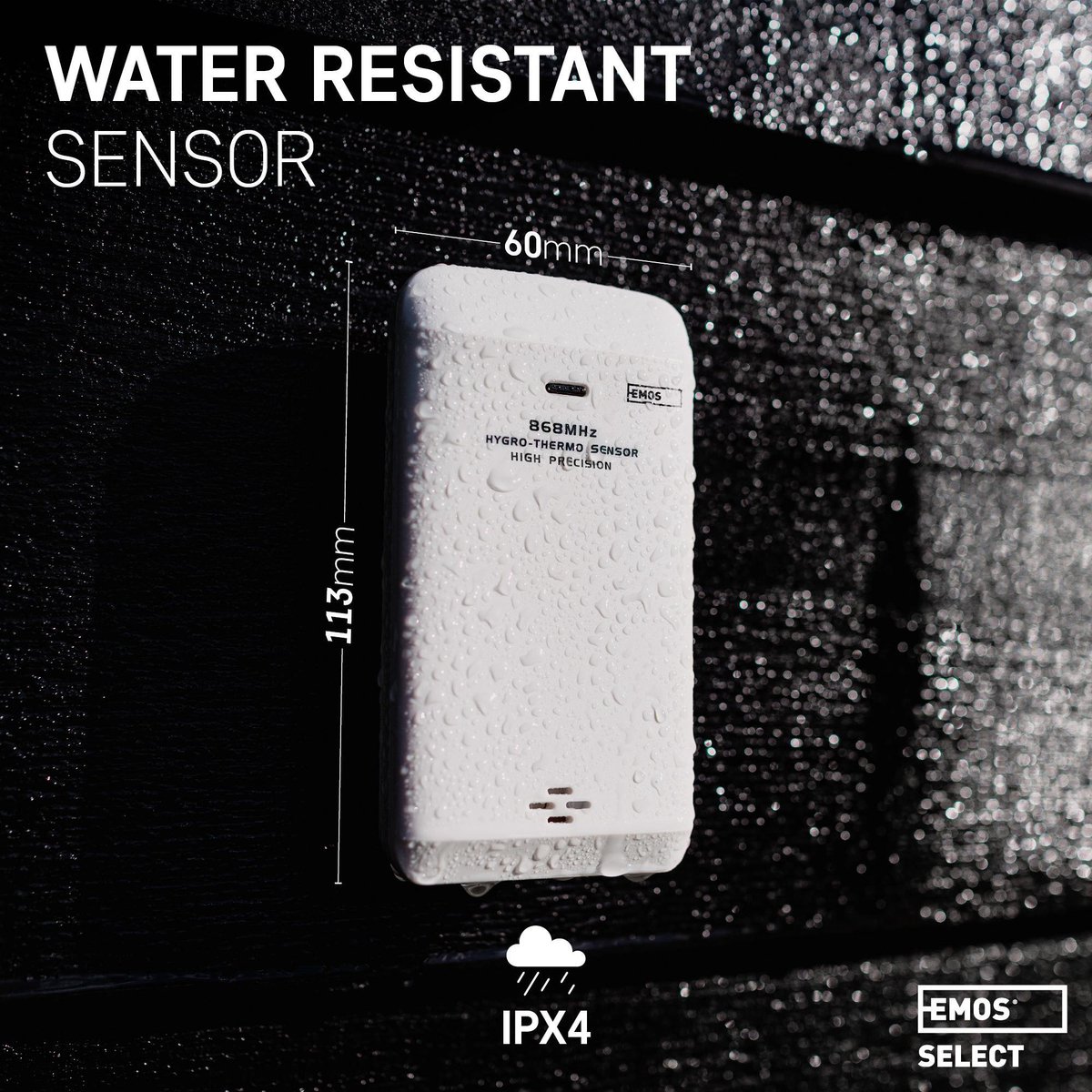 Emos draadloze sensor voor weerstation ESW9010, binnen- en ...