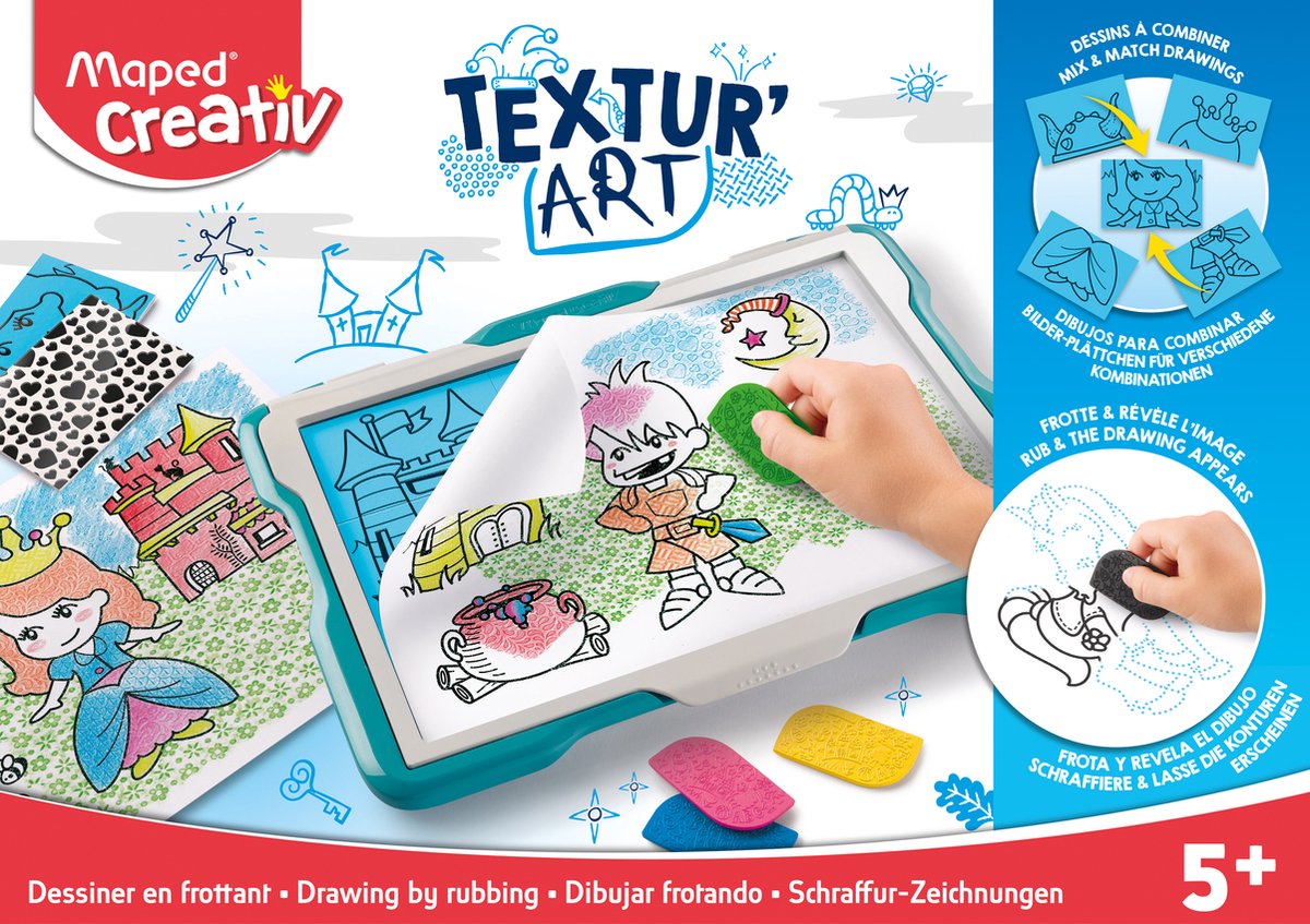 Maped Creativ TEXTURE ART - tableau - tekenen en wrijven | bol.com