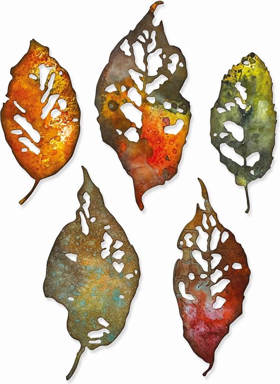 Sizzix Snijmal - Thinlits set - Leaf fragments - 5 stuks | bol.com