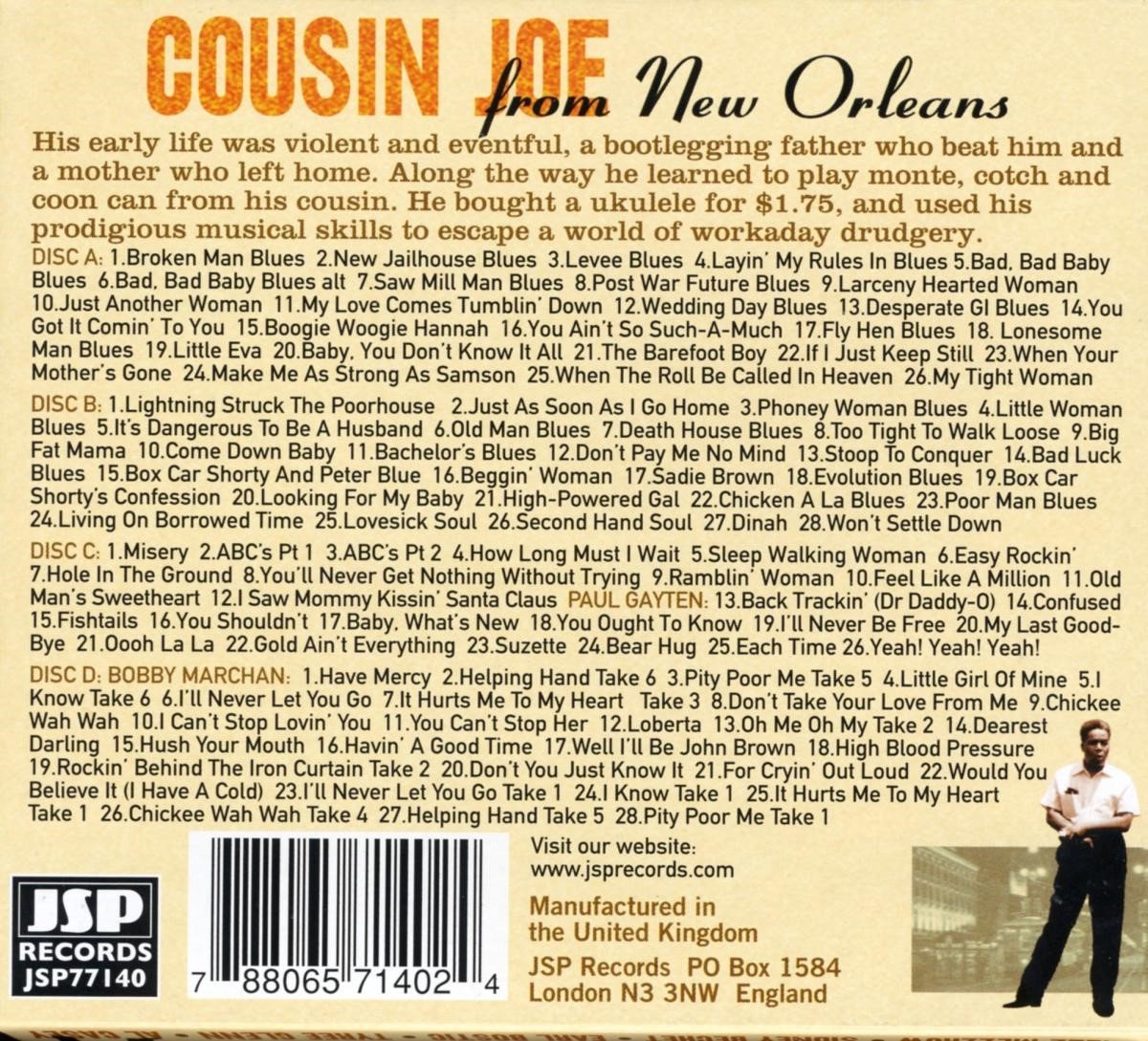 Cousin Joe - From New Orleans. Born To The Blues (4 CD), Cousin Joe ...