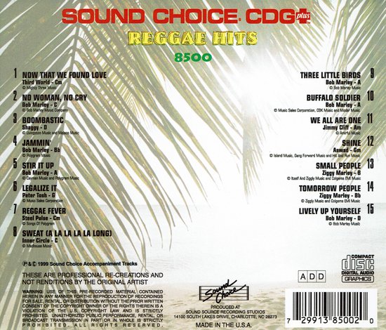 Reggae Hits [Sound Choice 1999], Karaoke | CD (album) | Muziek | bol.com