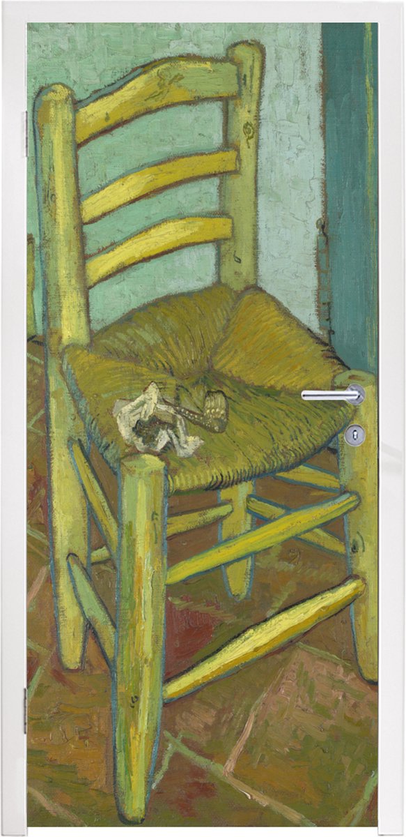Deursticker Vincents stoel - Vincent van Gogh - 95x215 cm - Deurposter ...