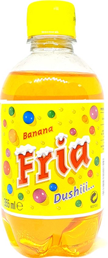 Fria Frisdank - Banaan - per 4 (stuks) x 355 ml te bestellen | bol.com