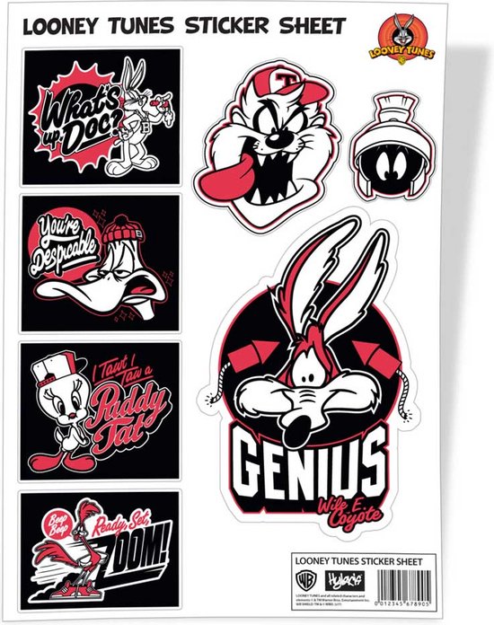Looney Tunes Sticker Set Looney Tunes Multicolours | bol.com