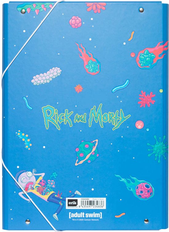 Rick And Morty Elasto-/foldermap Virus Attack A4 Karton Blauw | bol.com