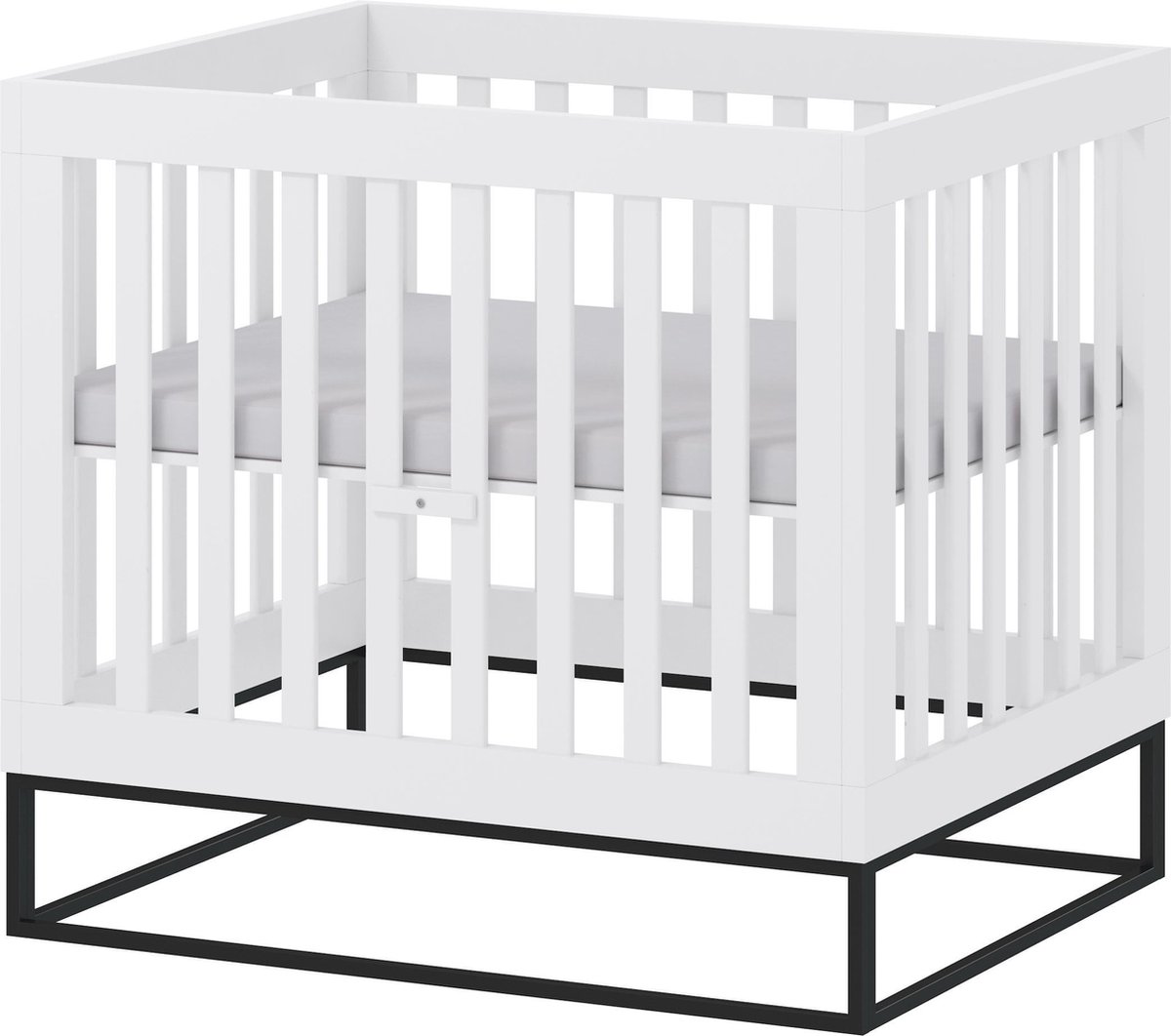 Cabino Baby Box Met In Hoogte Verstelbare Bodem Dayley Wit Met Matras ...