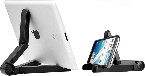 Tablet Standaard - Zwart - Opvouwbaar Tabletstandaard | bol
