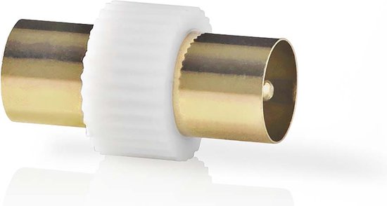 Nedis Satelliet- en Antenne-Adapter | IEC (Coax) Male | IEC (Coax) Male | Verguld | 75... | bol.com