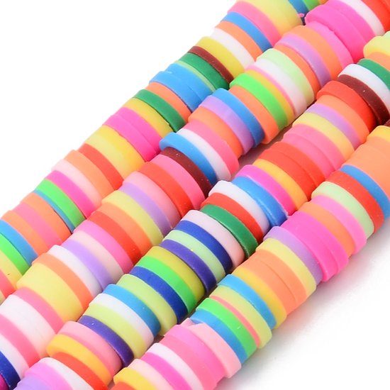 Pop | KATSUKI Polymeer Fimo kralen Disc Beads 8x1mm ±380 stuks MIX HEISHI | bol