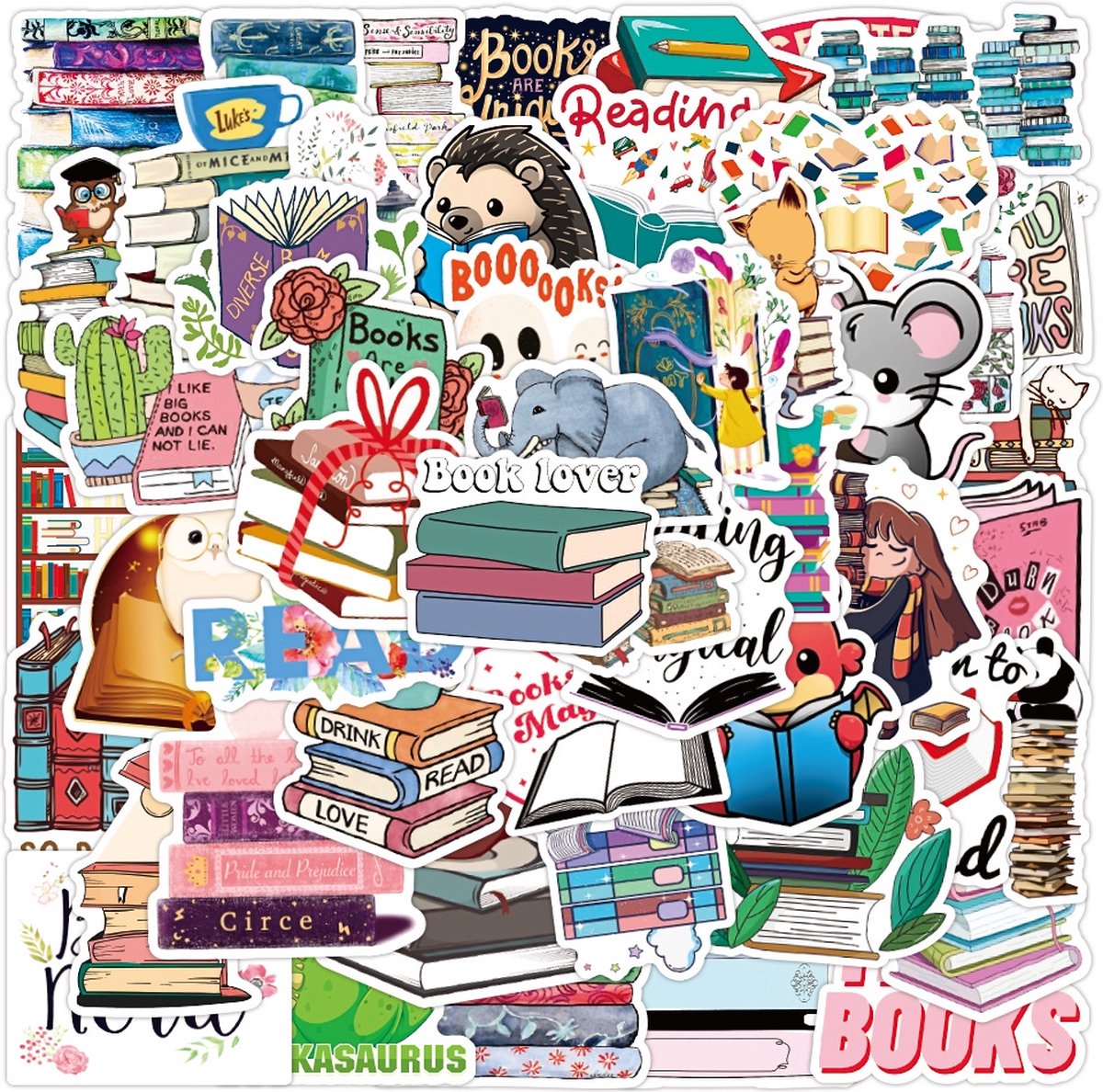 Stickers geschikt voor laptop, telefoon en muur - Boeken Stickers ...
