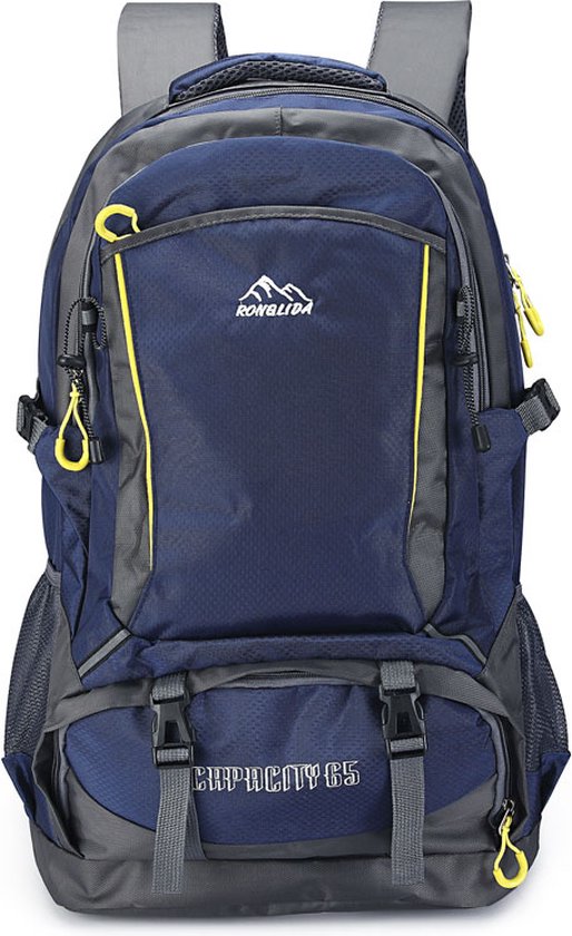 Cwi Rugzak Ronglida 65 Liter 59 X 36 X 19 Cm Polyester Blauw/grijs | bol
