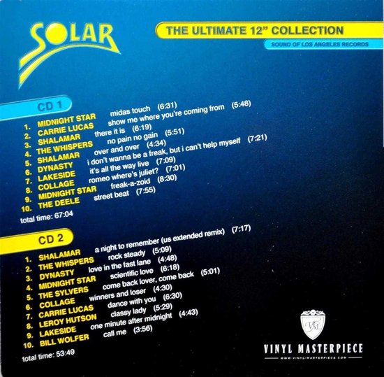 Various Artists - Solar The Ultimate 12" Collection (2 CD), various ...